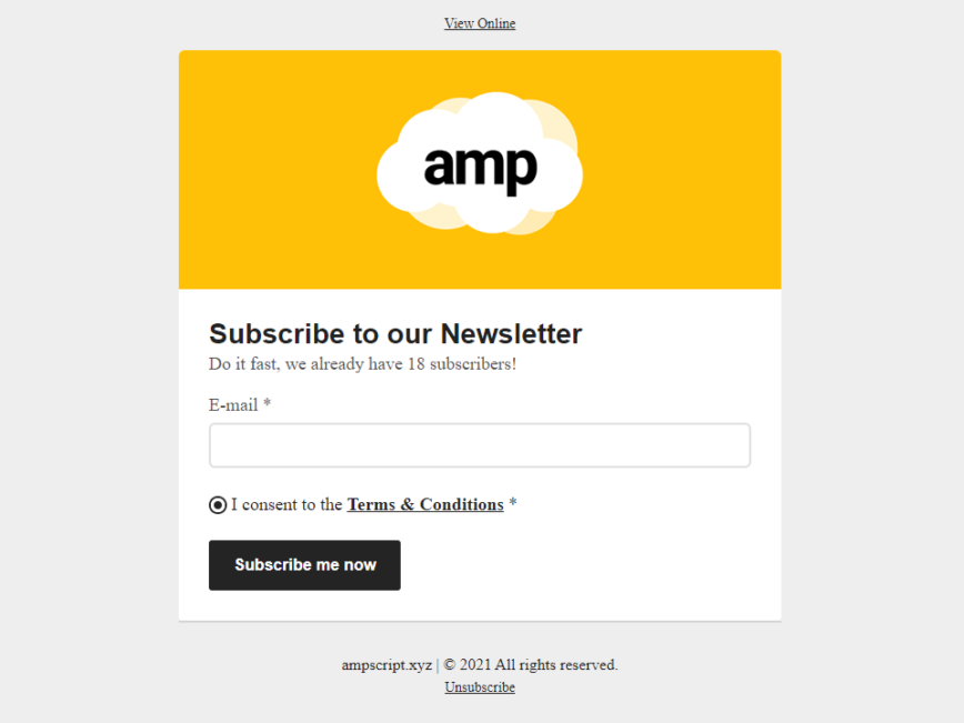 How to create AMP for Email forms in Salesforce Marketing Cloud ...